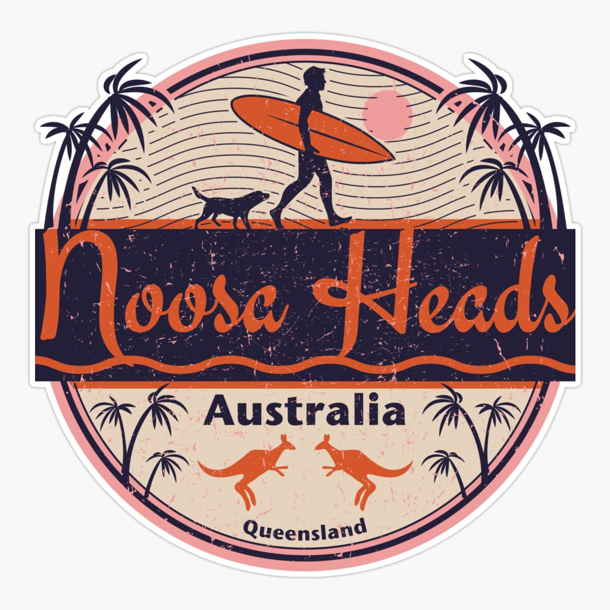 DOPASTICKER Noosa Heads, Queensland, Australia Sticker, Phone Sticker ...