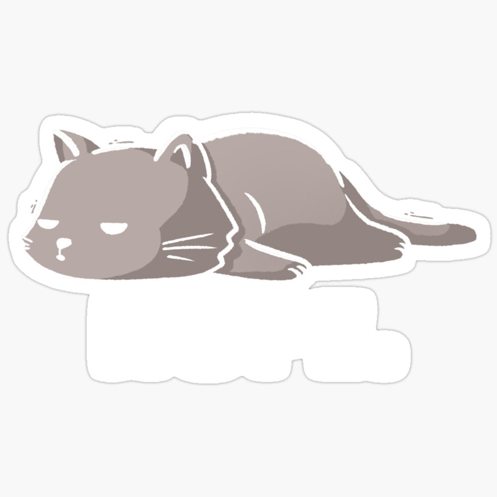 DOPASTICKER Nope Cute Lazy Cat Gift Decorative Laptop, Phone Stickers ...