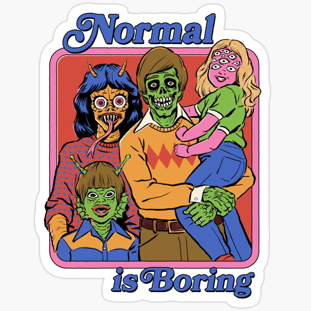 DOPASTICKER Normal Is Boring Perfect Gift Everyone Phone Decal Water ...