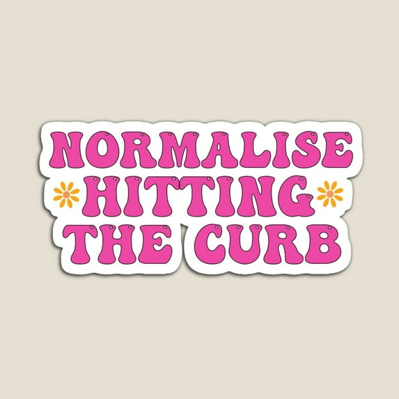 DOPASTICKER Normalize Hitting The Curb Sticker - 2626 Hot Trending ...
