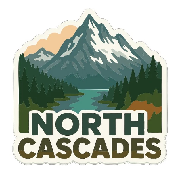 DOPASTICKER North Cascades National Park Decal Sticker - Us National ...