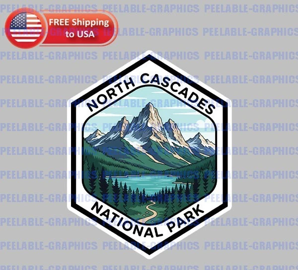 DOPASTICKER North Cascades National Park Sticker Washington Travel ...
