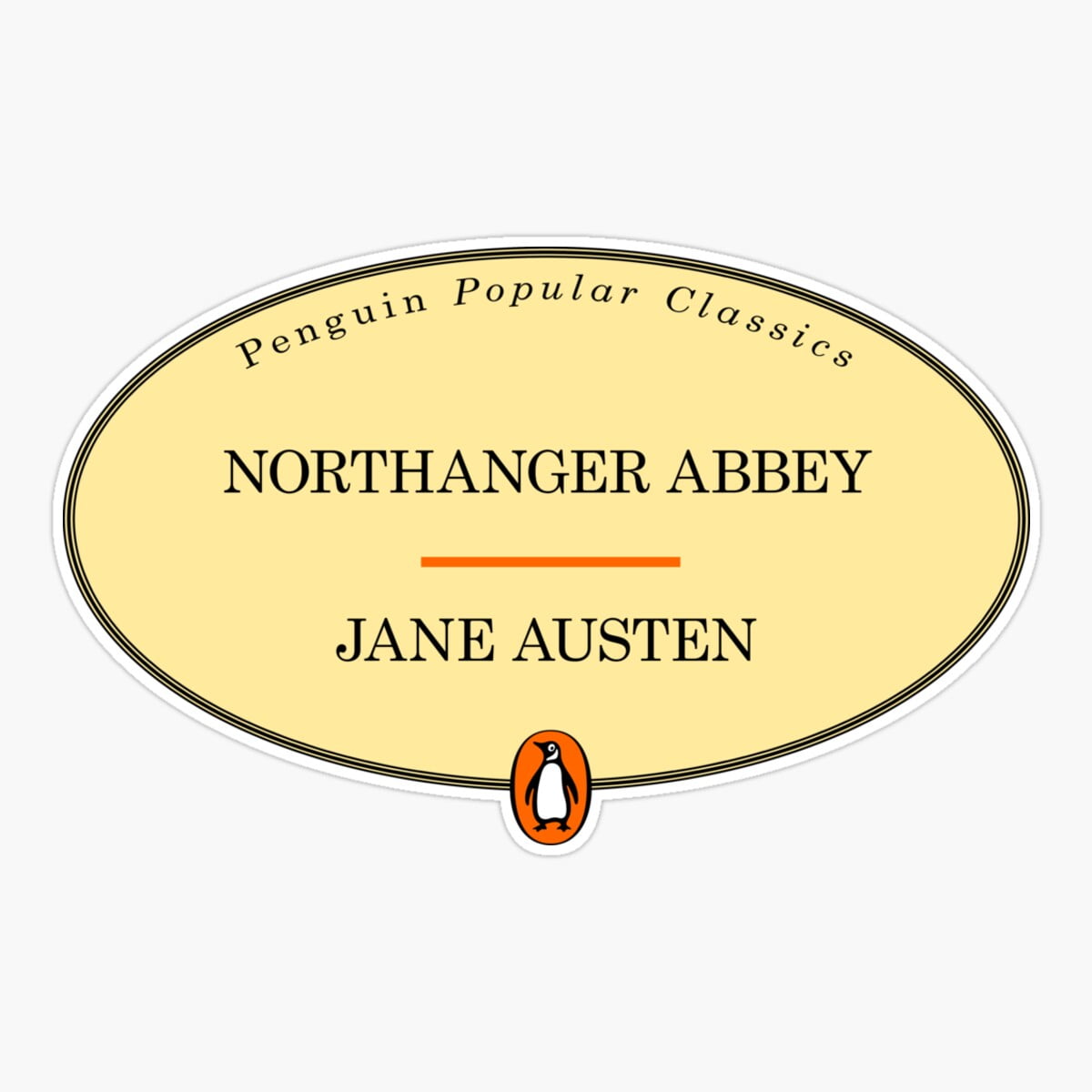 DOPASTICKER Northanger Abbey Jane Austen Popular Classics Logo Sticker ...