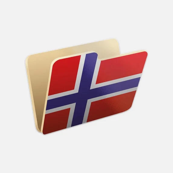 DOPASTICKER Norway Folder Flag Icon Sticker Decal Phone Decal Water ...