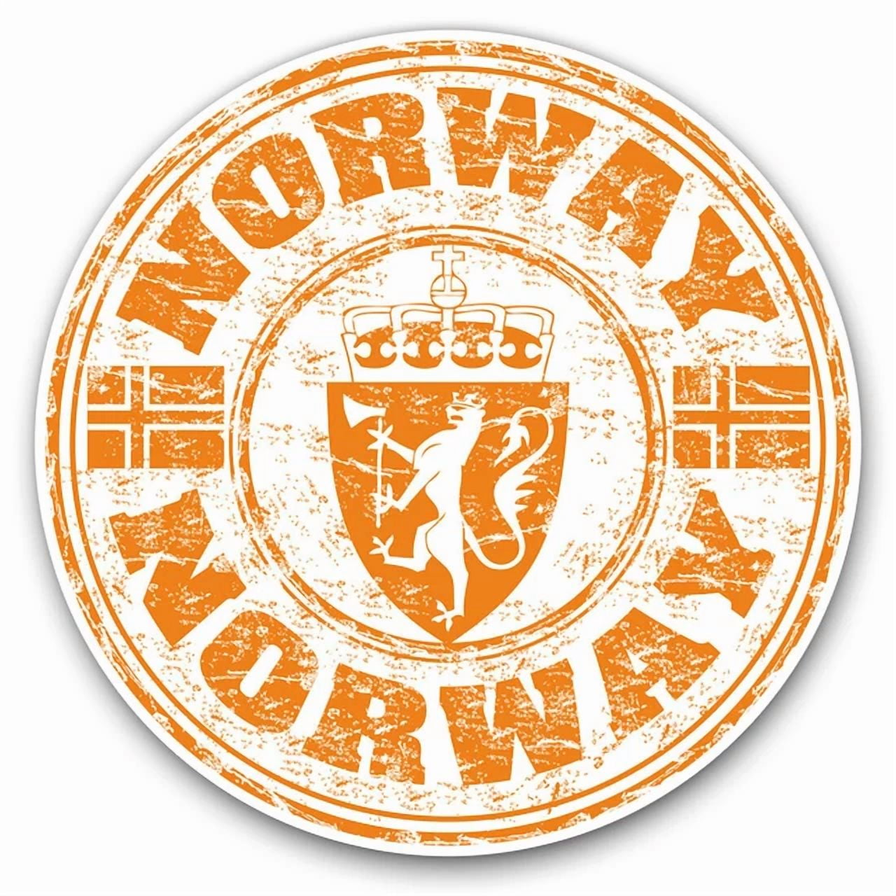 DOPASTICKER Norway Oslo Bergen Travel Flag Cool Gift Decorative Laptop ...