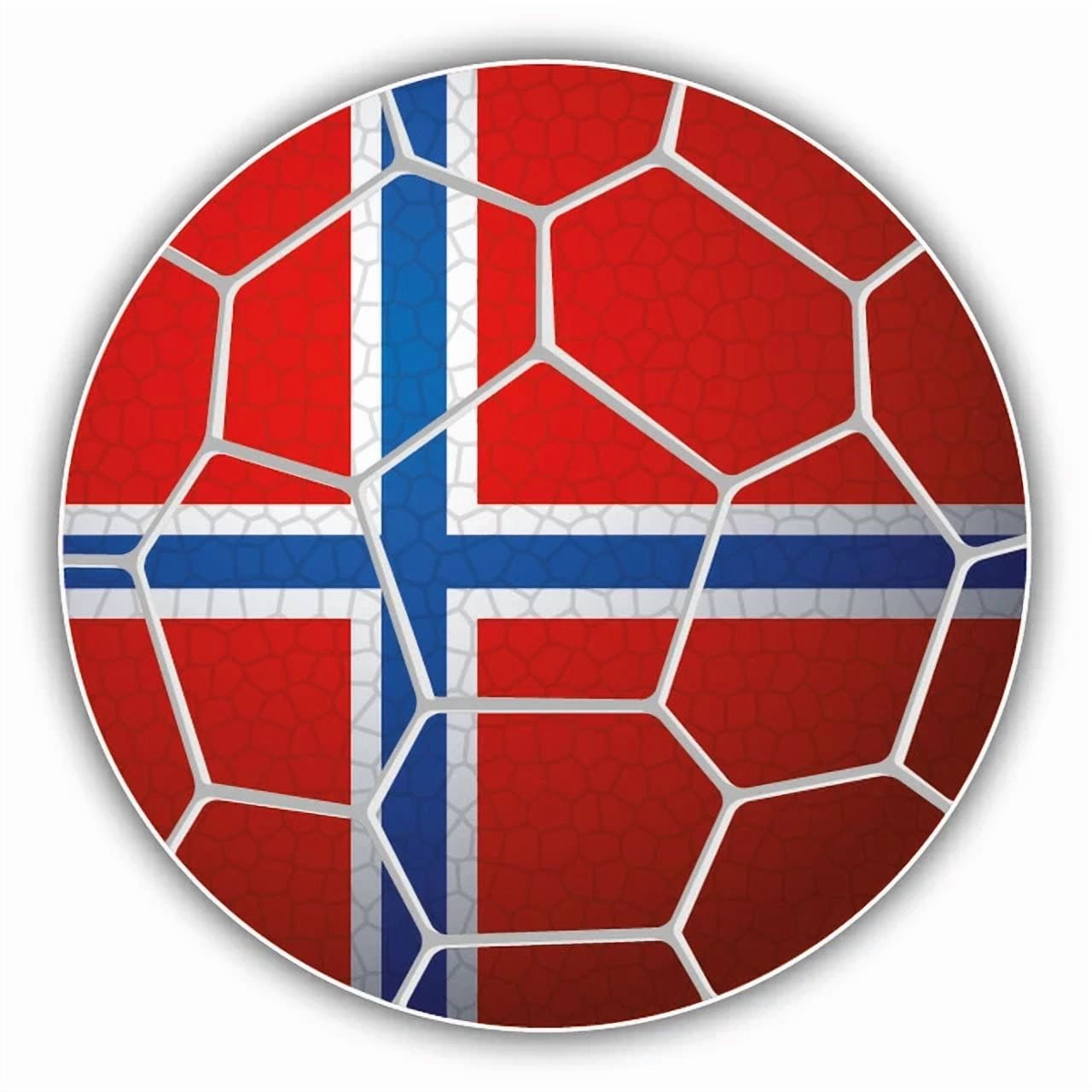 DOPASTICKER Norway Soccer Ball Flag Sticker Decal Phone Decal Water ...