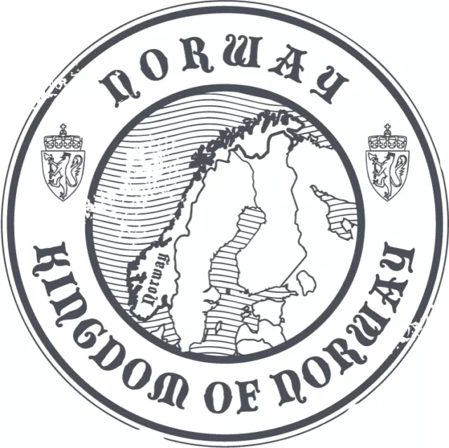 DOPASTICKER Norway Travel Round Sticker Decal Phone Decal Water Bottle ...