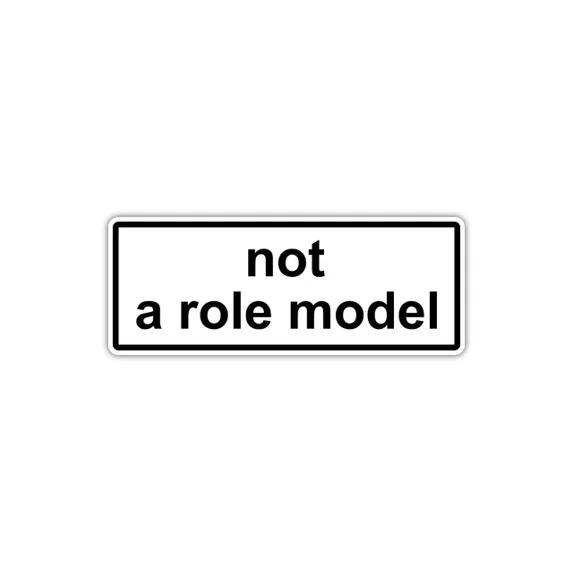 DOPASTICKER Not A Role Model Stickerss Decal Phone Decal Water Bottle ...