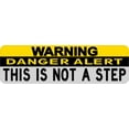 DOPASTICKER Not A Step Warning Sticker Caution Stickers Business ...