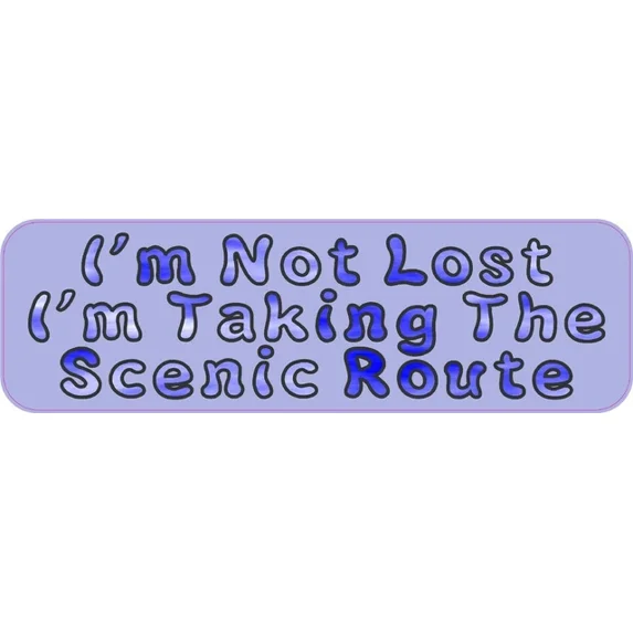 DOPASTICKER Not Lost Taking Scenic Route Sticker Phone Sticker, Latop ...
