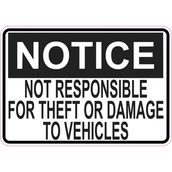 DOPASTICKER Not Responsible For Theft Or Damage Sticker Phone Sticker ...