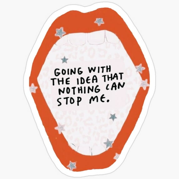 DOPASTICKER Nothing Can Stop Me Sticker Phone Decal Water Bottle ...