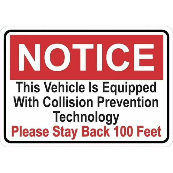DOPASTICKER Notice Collision Prevention Technology Sticker Phone ...