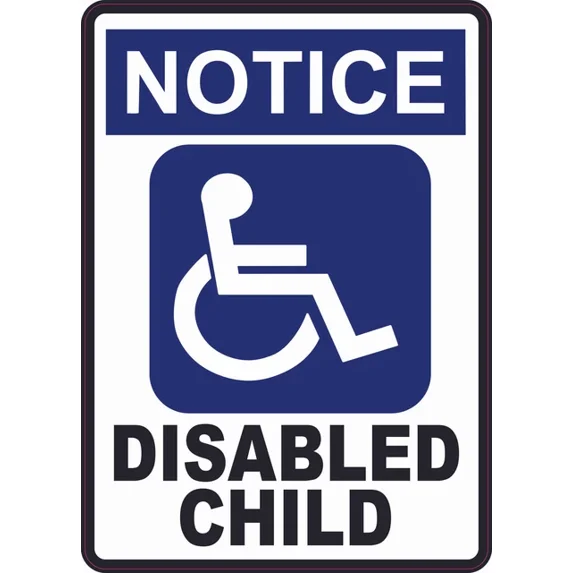 DOPASTICKER Notice Disabled Child Sticker Phone Sticker, Latop Sticker ...