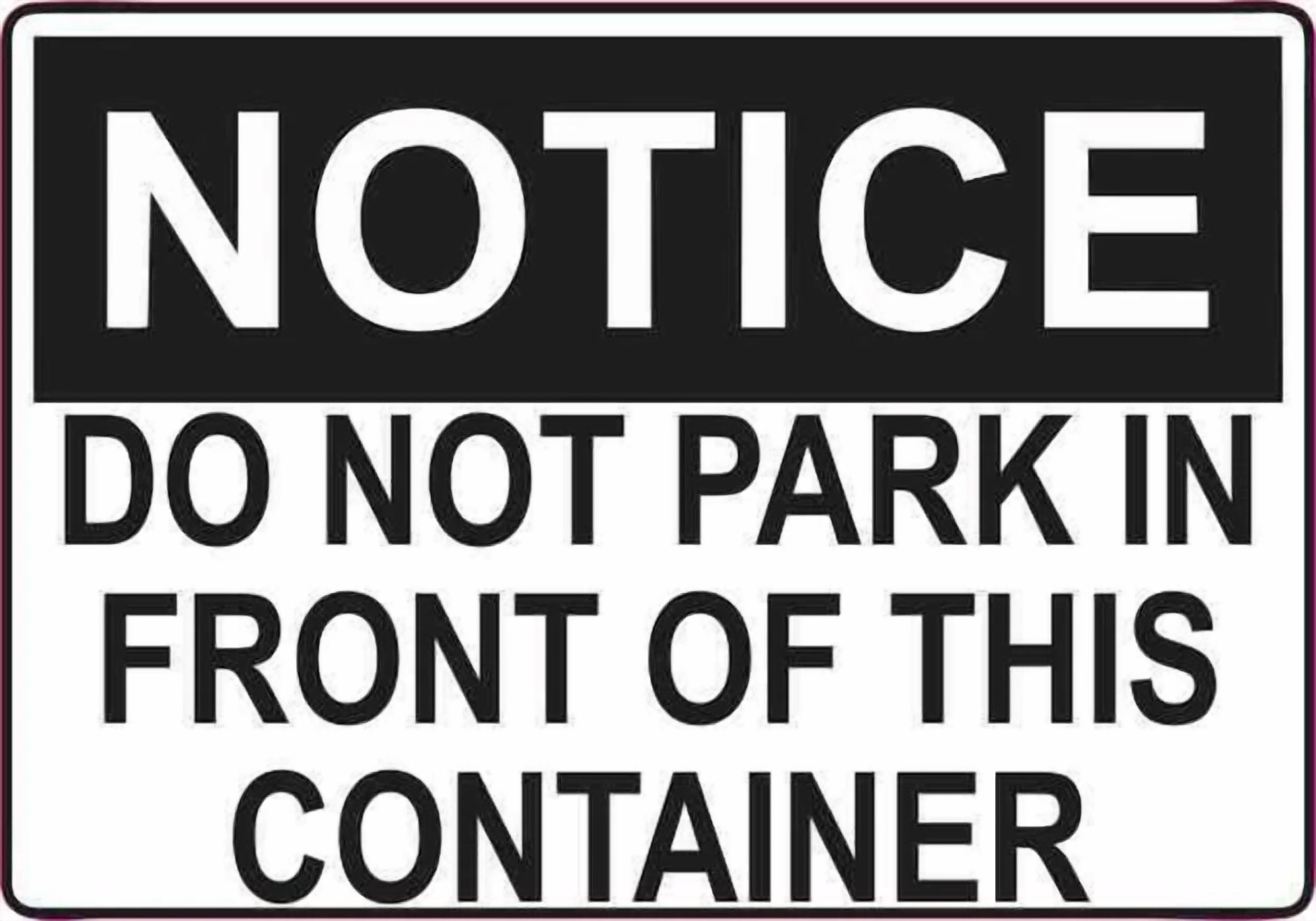 DOPASTICKER Notice Do Not Park Sticker Container Sticker Phone Sticker ...
