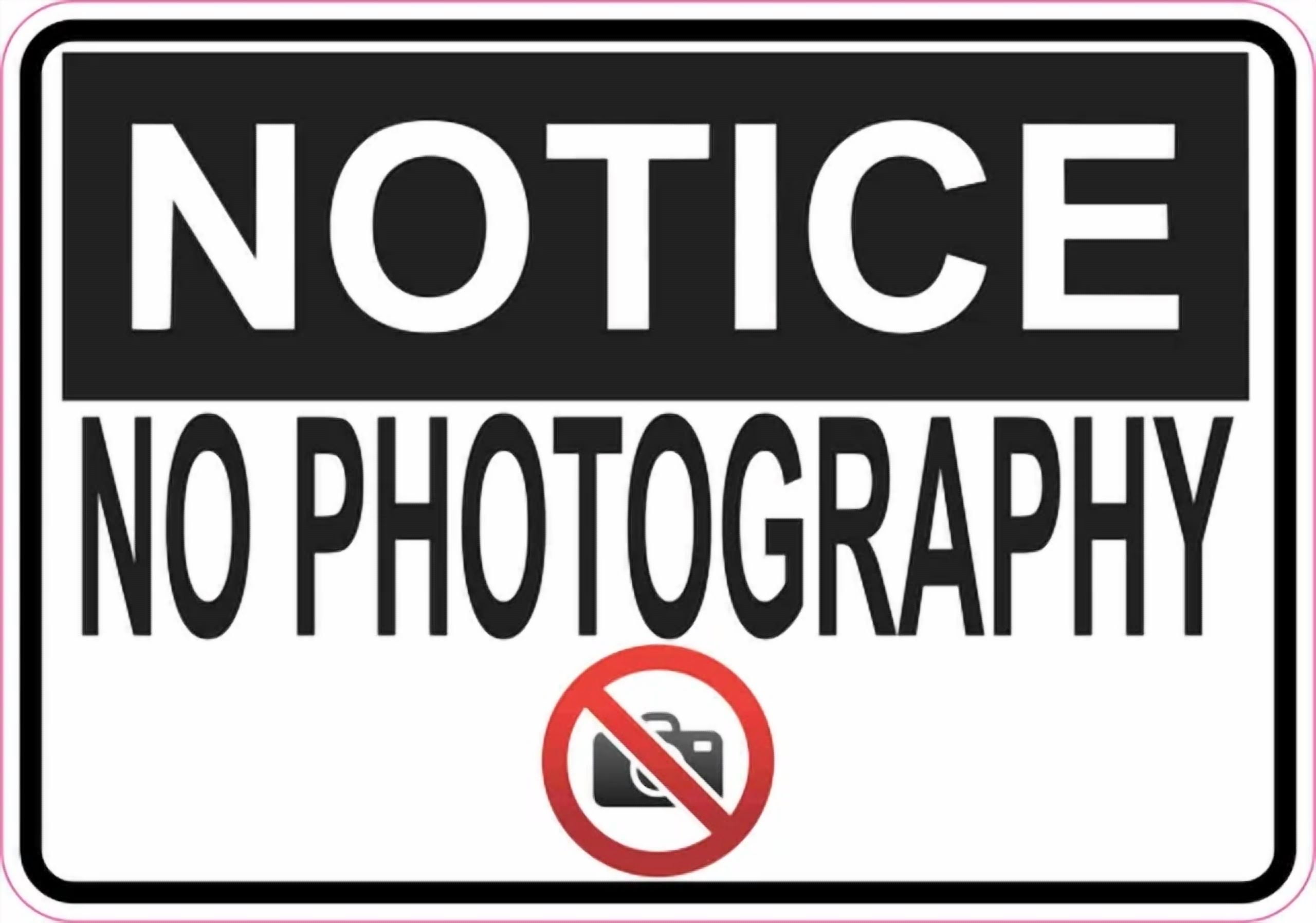 DOPASTICKER Notice No Photography Sticker Wall Stickers Business Door ...