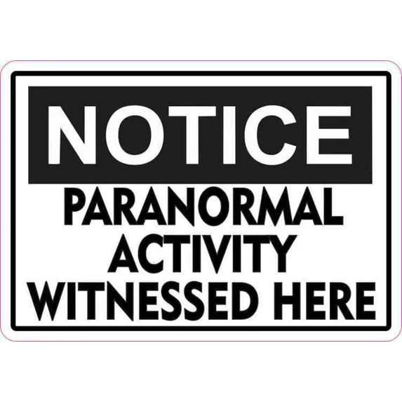 DOPASTICKER Notice Paranormal Activity Sticker Horror Sticker Phone ...
