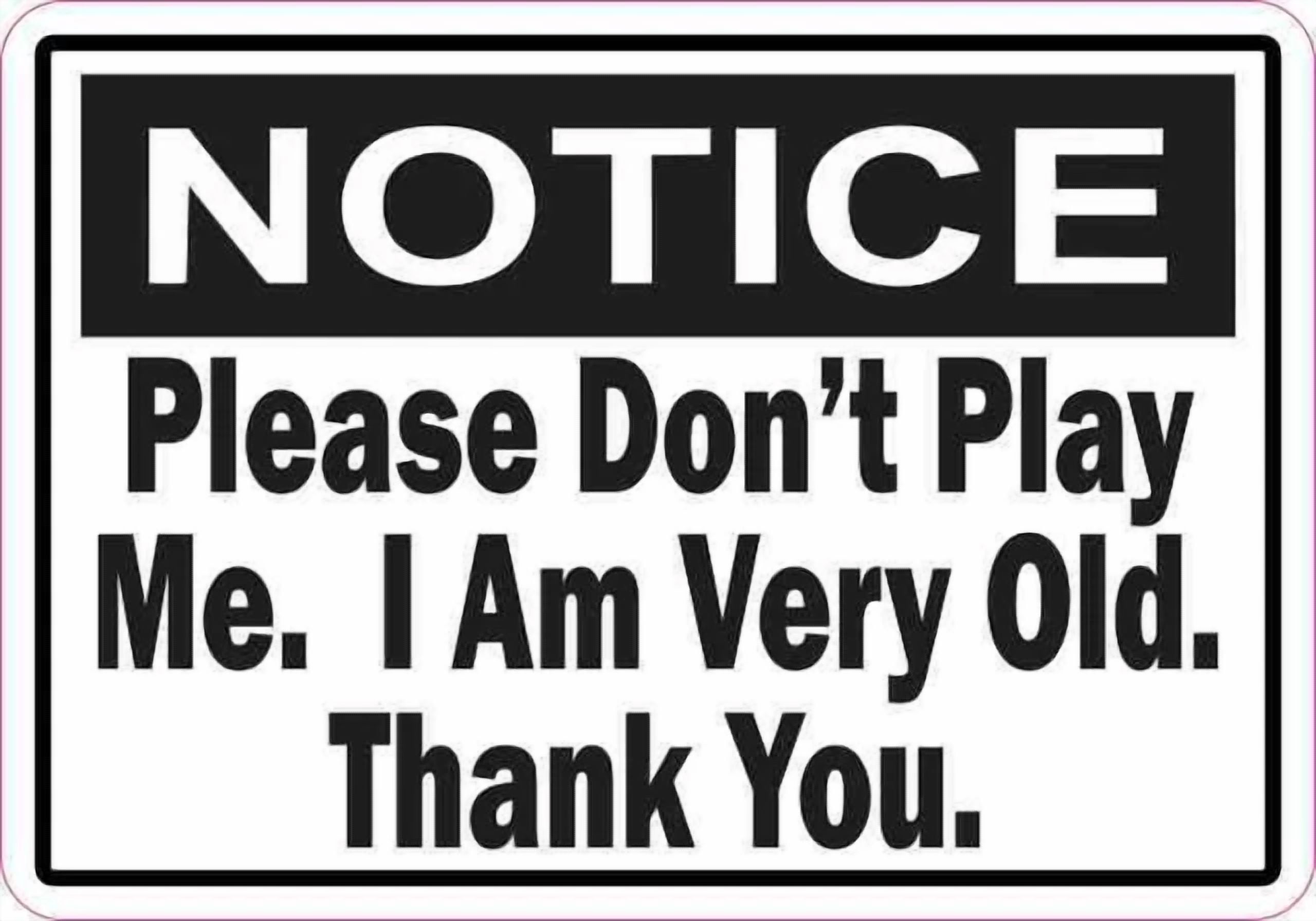 DOPASTICKER Notice Please Dont Play Me Sticker Phone Sticker, Latop ...