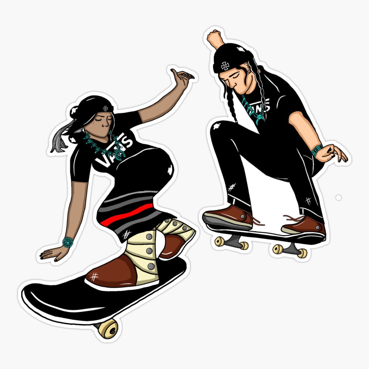 DOPASTICKER Ntv Sk8 Buddies Sticker, Phone Sticker Water Bottle Sticker ...