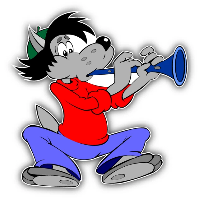 DOPASTICKER Nu Pogodi Reedpipe Cartoon Car Sticker Decal Phone Decal ...