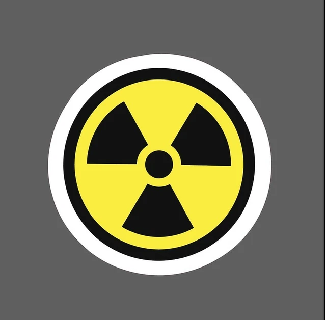 DOPASTICKER Nuclear Danger Sticker Caution Warning Beware Gift Sticker ...