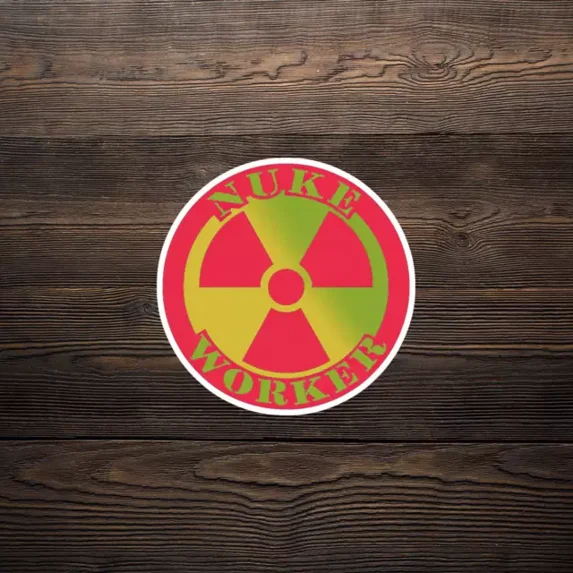 DOPASTICKER Nuke Worker Sticker - Radioactive Decal Phone Decal Water ...