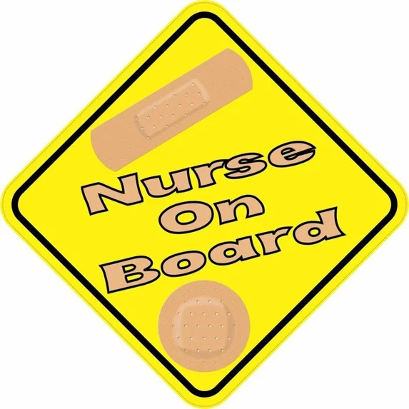 DOPASTICKER Nurse On Board Sticker Phone Sticker, Latop Sticker, Lover ...