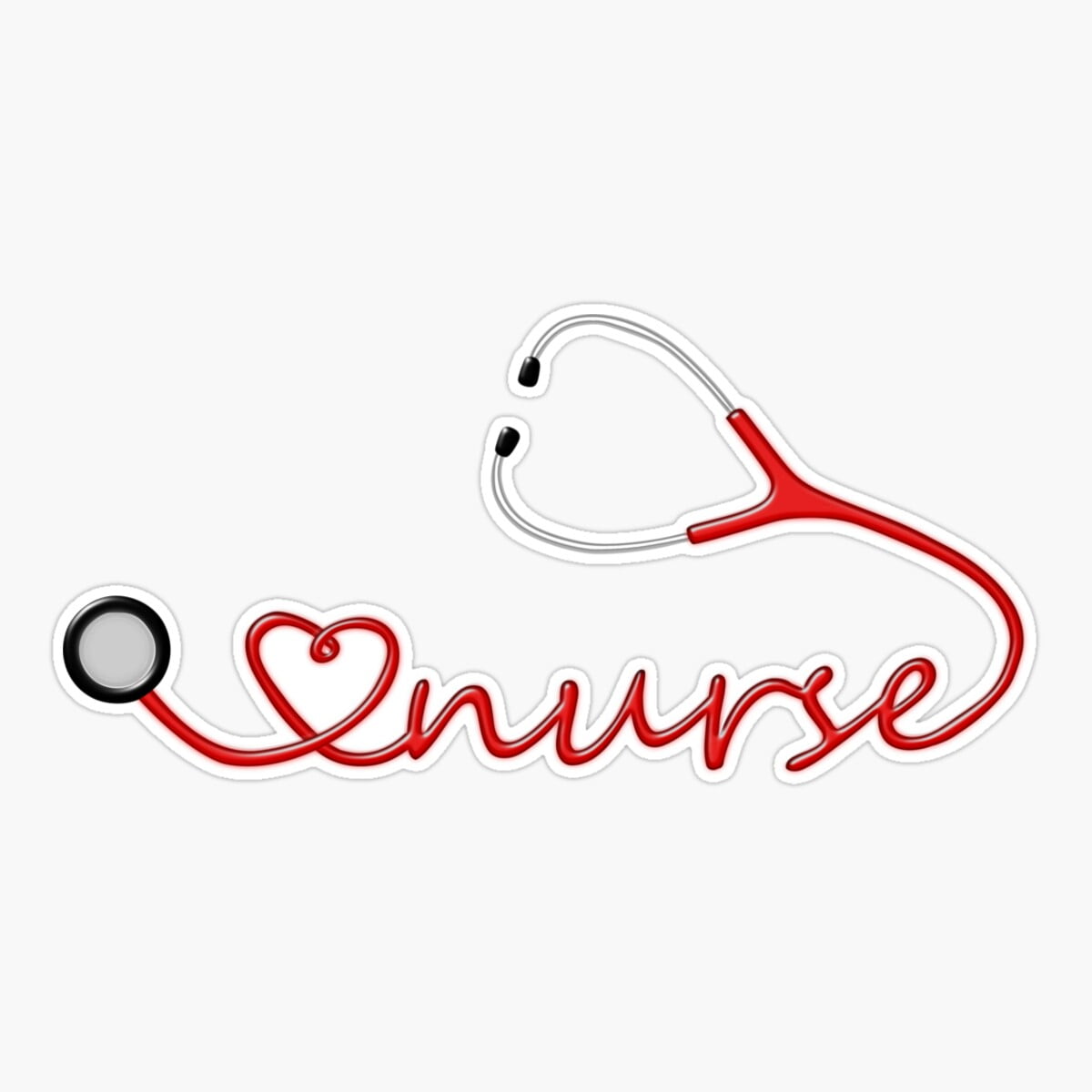 DOPASTICKER Nurse Sticker, Phone Sticker Water Bottle Sticker Car ...