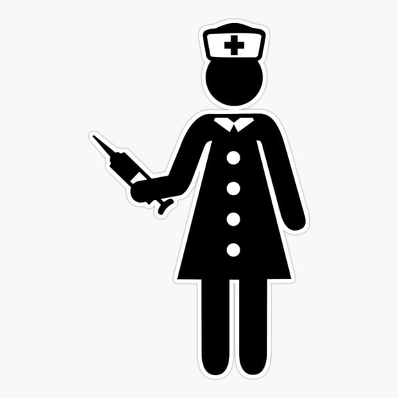 DOPASTICKER Nurse Sticker, Phone Sticker Water Bottle Stickers Car ...