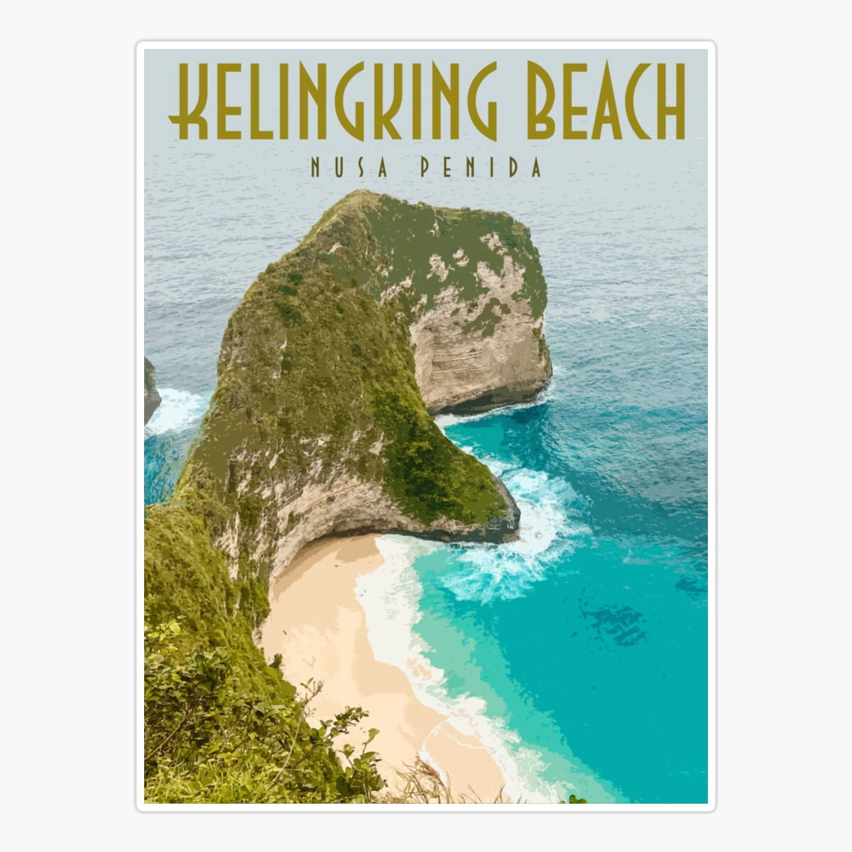 DOPASTICKER Nusa Penida Sticker, Bali Sticker, Kelingking Beach, Bali ...