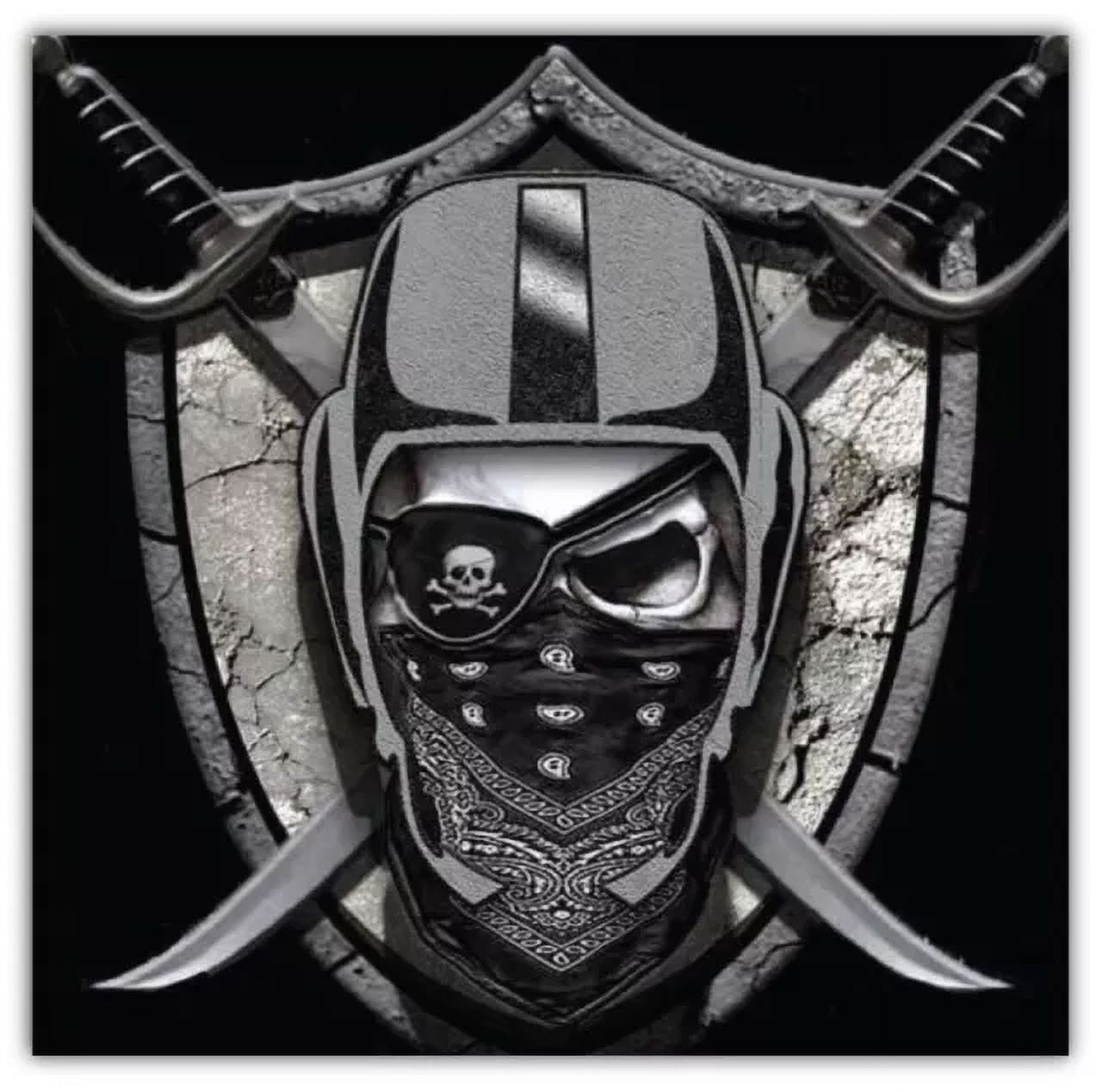 DOPASTICKER Oakland Raiders Football Logo Sport Car Sticker Phone Water ...
