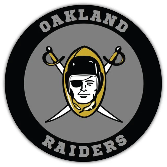 DOPASTICKER Oakland Raiders Logo Car Sticker Decal Phone Decal Water ...