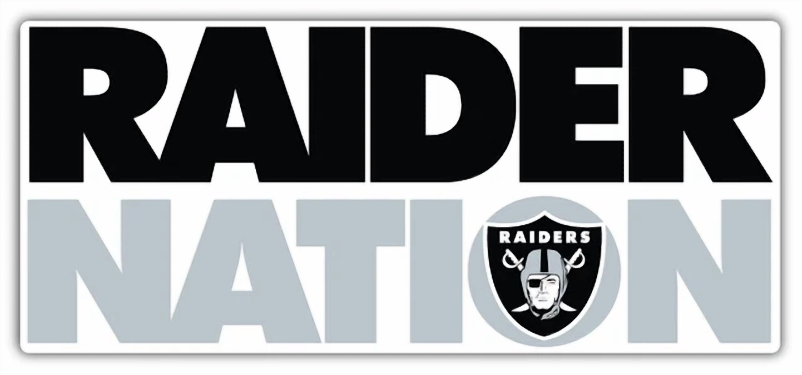DOPASTICKER Oakland Raiders Nation Sport Car Sticker Phone Water Bottle ...
