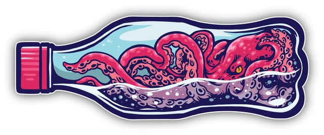 DOPASTICKER Ocean Plastic Pollution Sticker Decal Phone Decal Water ...