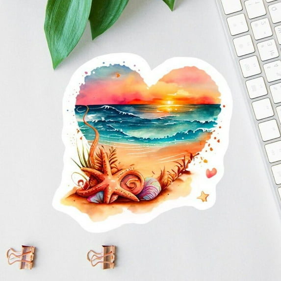 DOPASTICKER Ocean Sunset Sticker, Beach Sticker Pack, Make Waves ...