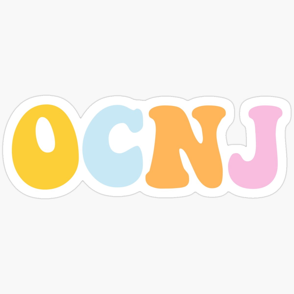 DOPASTICKER Ocnj Sticker Birthday Gifts - Decorative Laptop, Phone ...