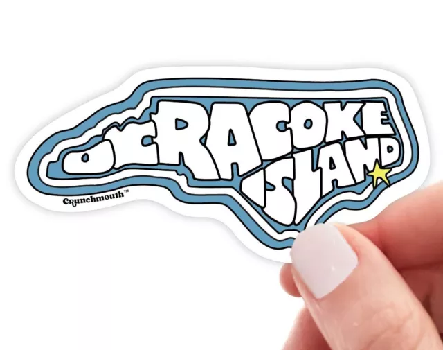 DOPASTICKER Ocracoke Island North Carolina Retro Sticker, Outer Banks ...