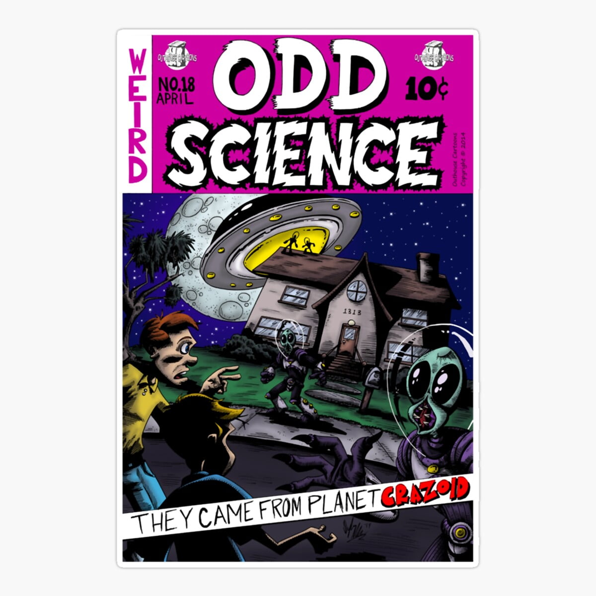 DOPASTICKER Odd Science Sticker, Phone Sticker Water Bottle Sticker Car ...