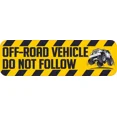 DOPASTICKER Off-Road Vehicle Do Not Follow Sticker Phone Sticker, Latop ...