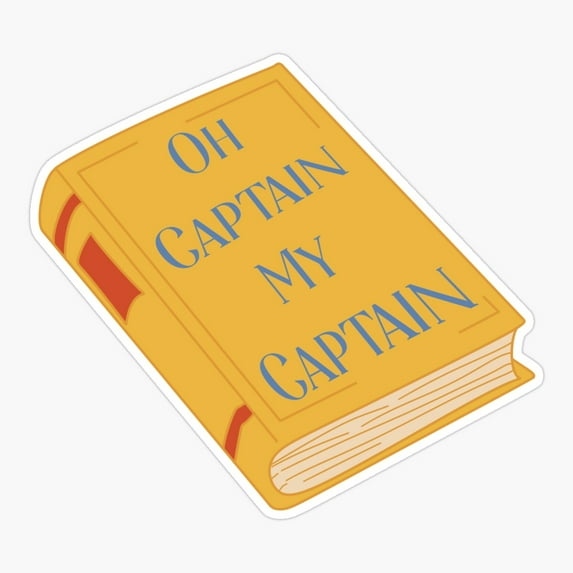DOPASTICKER Oh Captain My Captain Dead Poet Society Sticker, Phone ...