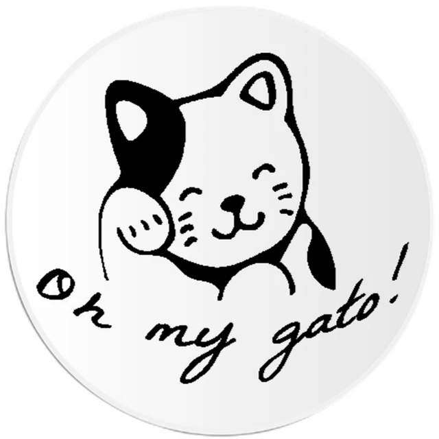 DOPASTICKER Oh My Gato!, Cat Pun Kitten Cute Phone Decal Water Bottle ...