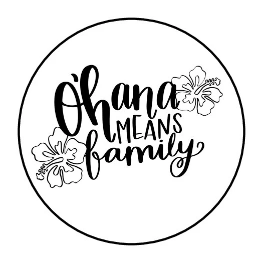 DOPASTICKER Ohana Means Family Stickers Hibiscus Hawaii Phone Decal ...