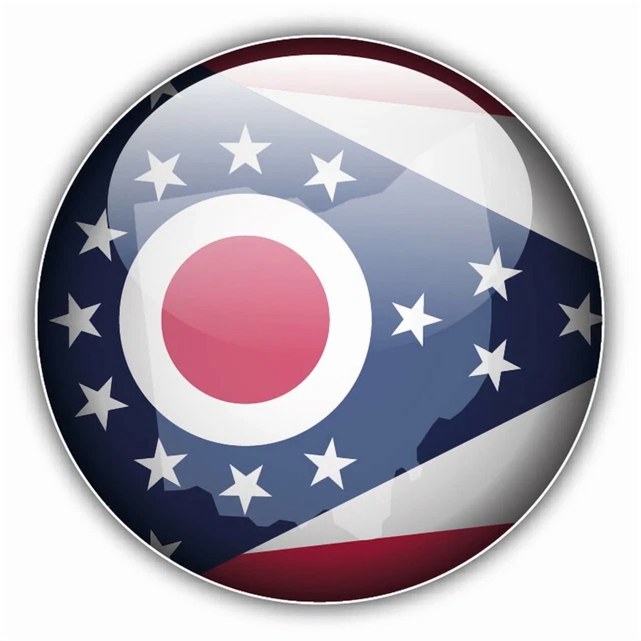 DOPASTICKER Ohio Usa State Seal Sticker Decal Phone Decal Water Bottle ...