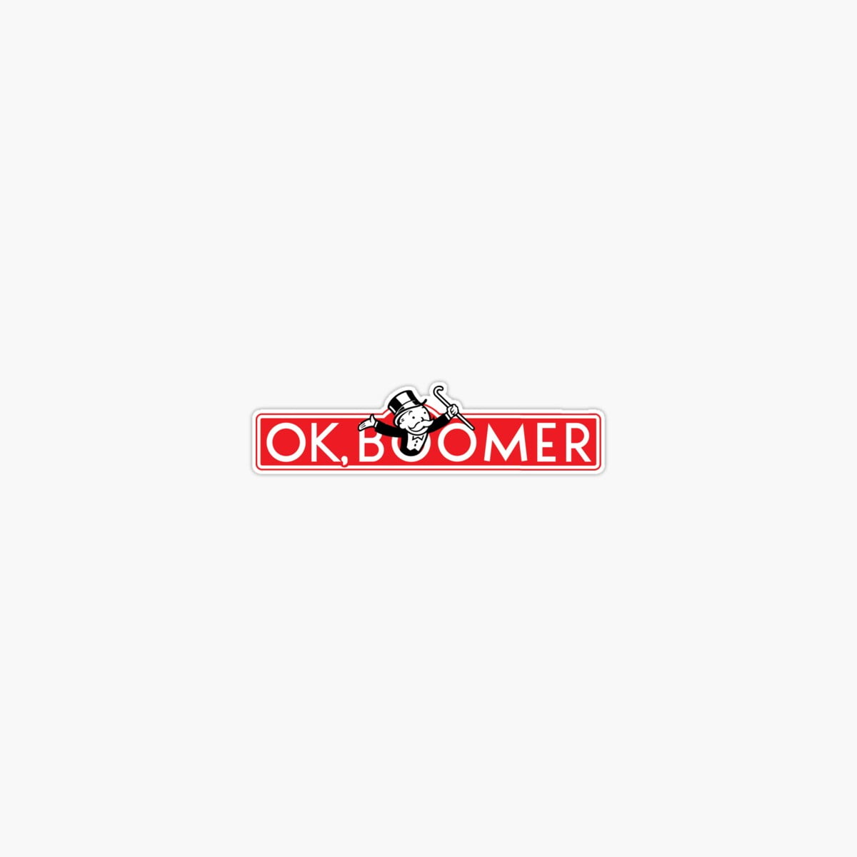 DOPASTICKER Ok Boomer Board Game Logo Sticker, Phone Sticker Car ...