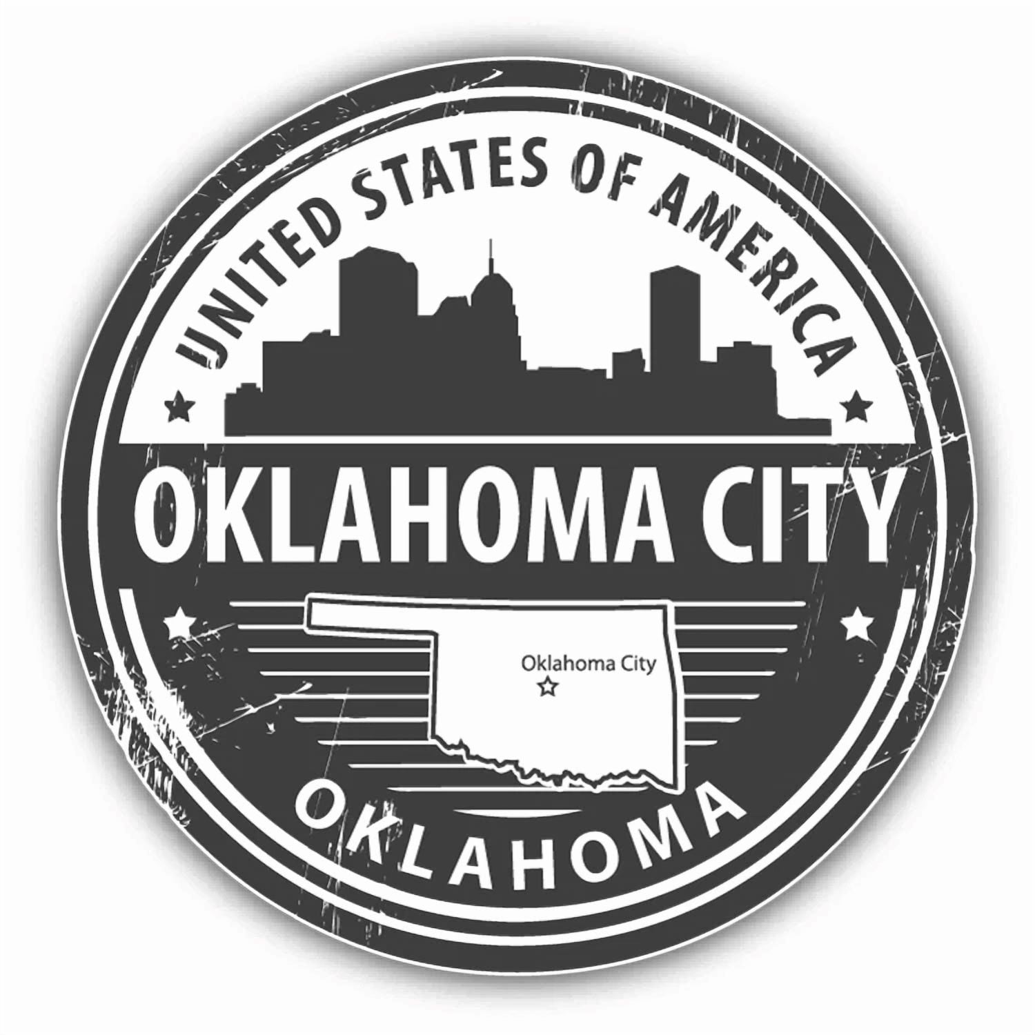 DOPASTICKER Oklahoma City Usa Travel Car Bumper Sticker Gift You ...