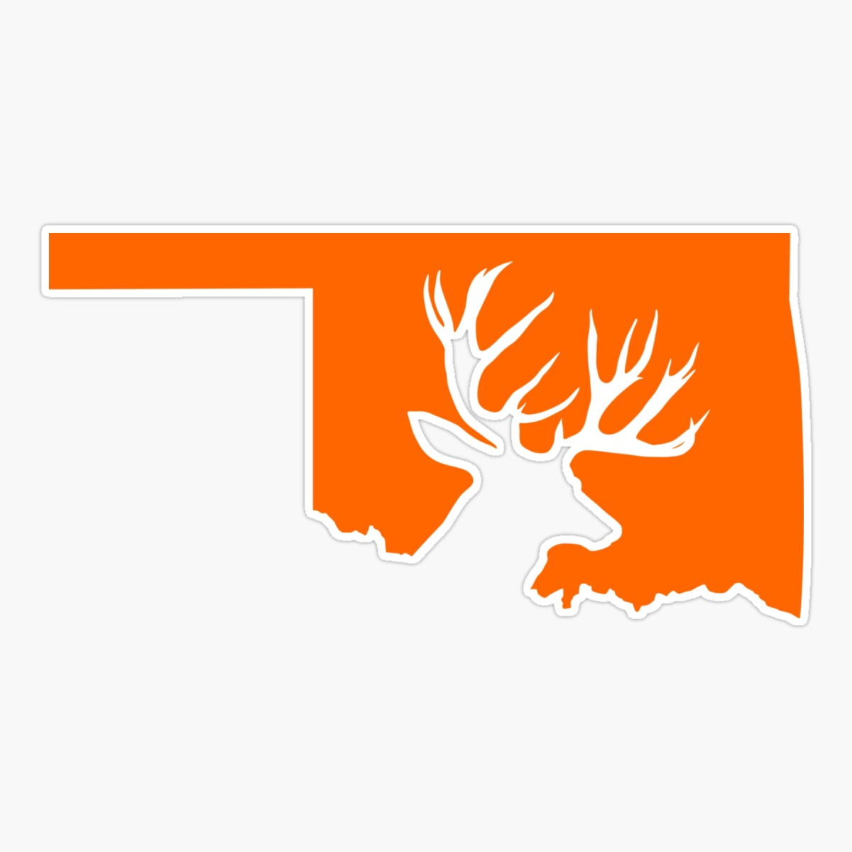 DOPASTICKER Oklahoma Deer Sticker, Phone Sticker Car Stickers, Birthday ...