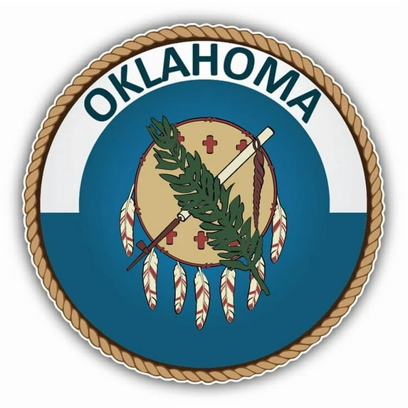 DOPASTICKER Oklahoma Usa State Seal Sticker Decal Phone Decal Water ...