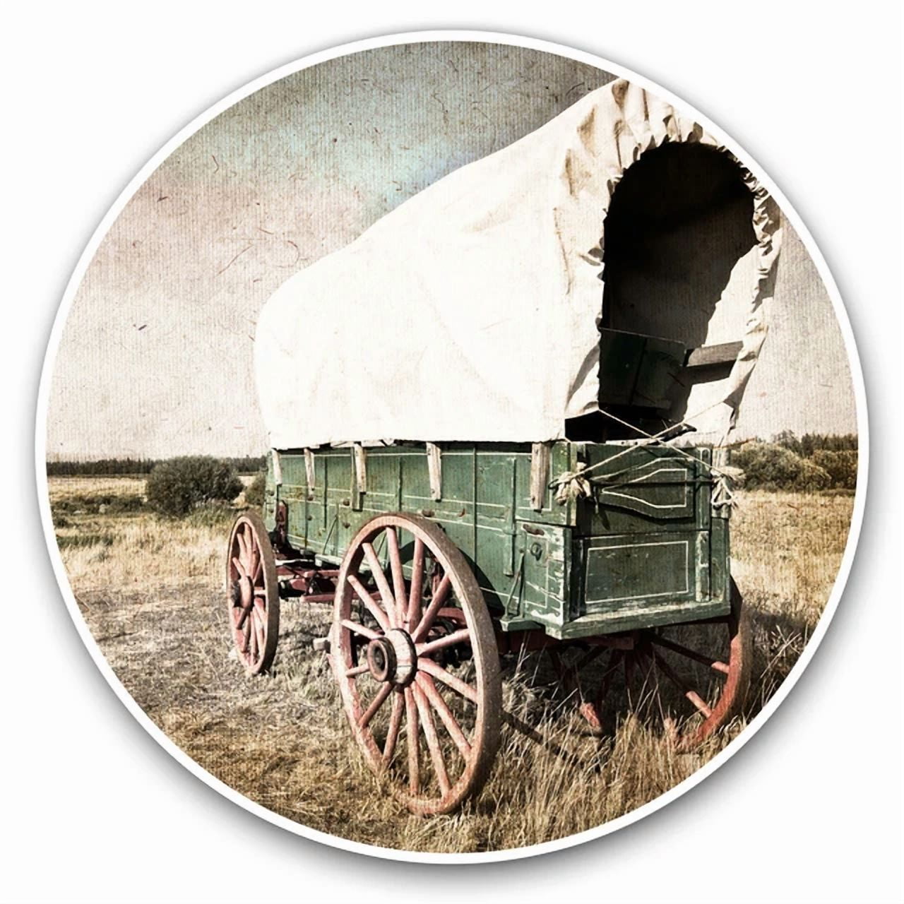 DOPASTICKER Old American Western Wagon Cool Gift, Phone Sticker, Lover ...