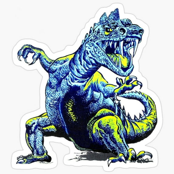 DOPASTICKER Old Blue Dinosaur Perfect Sticker Gift Everyone Phone Decal ...