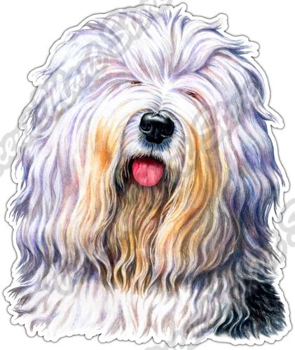 DOPASTICKER Old English Sheepdog Dog Pet Animal Bread Car Sticker Decal ...